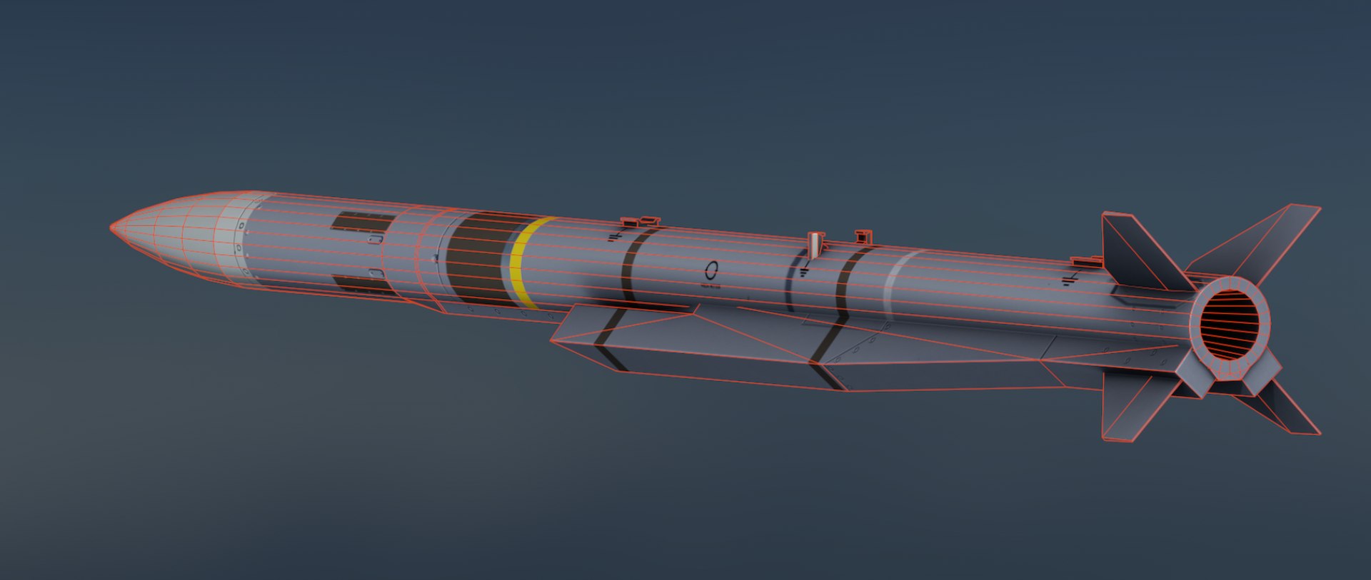 3D Model Meteor AA Missile - TurboSquid 2309588