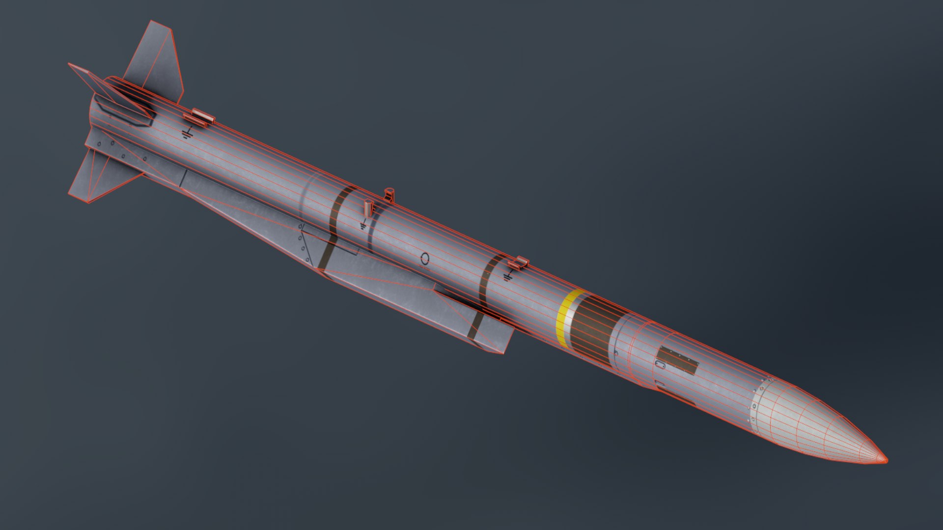 3D Model Meteor AA Missile - TurboSquid 2309588
