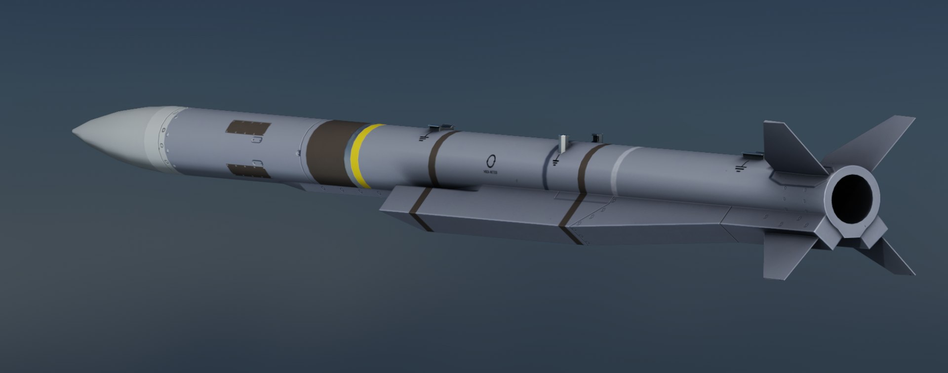 3D Model Meteor AA Missile - TurboSquid 2309588