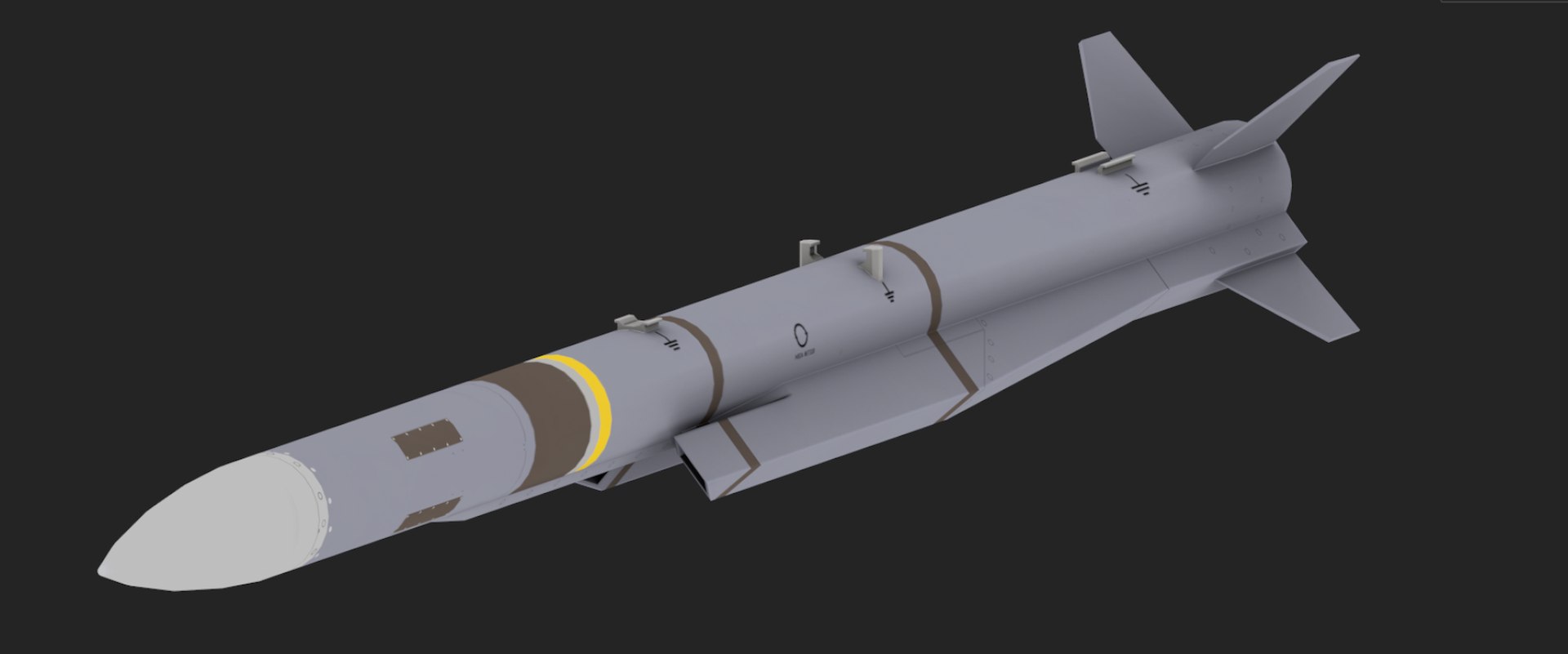 3D Model Meteor AA Missile - TurboSquid 2309588