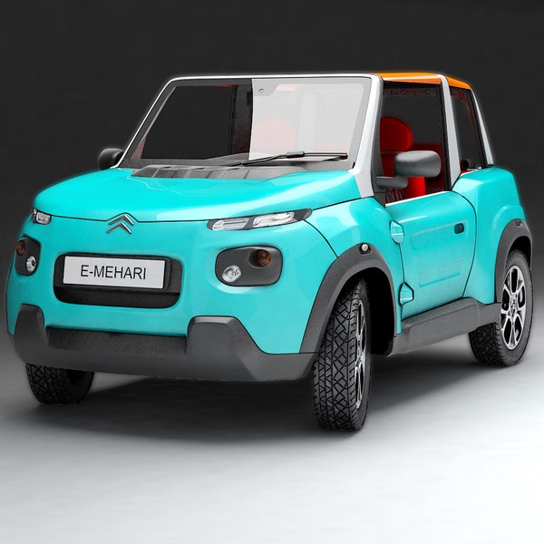 3D e-mehari electric car - TurboSquid 1183630