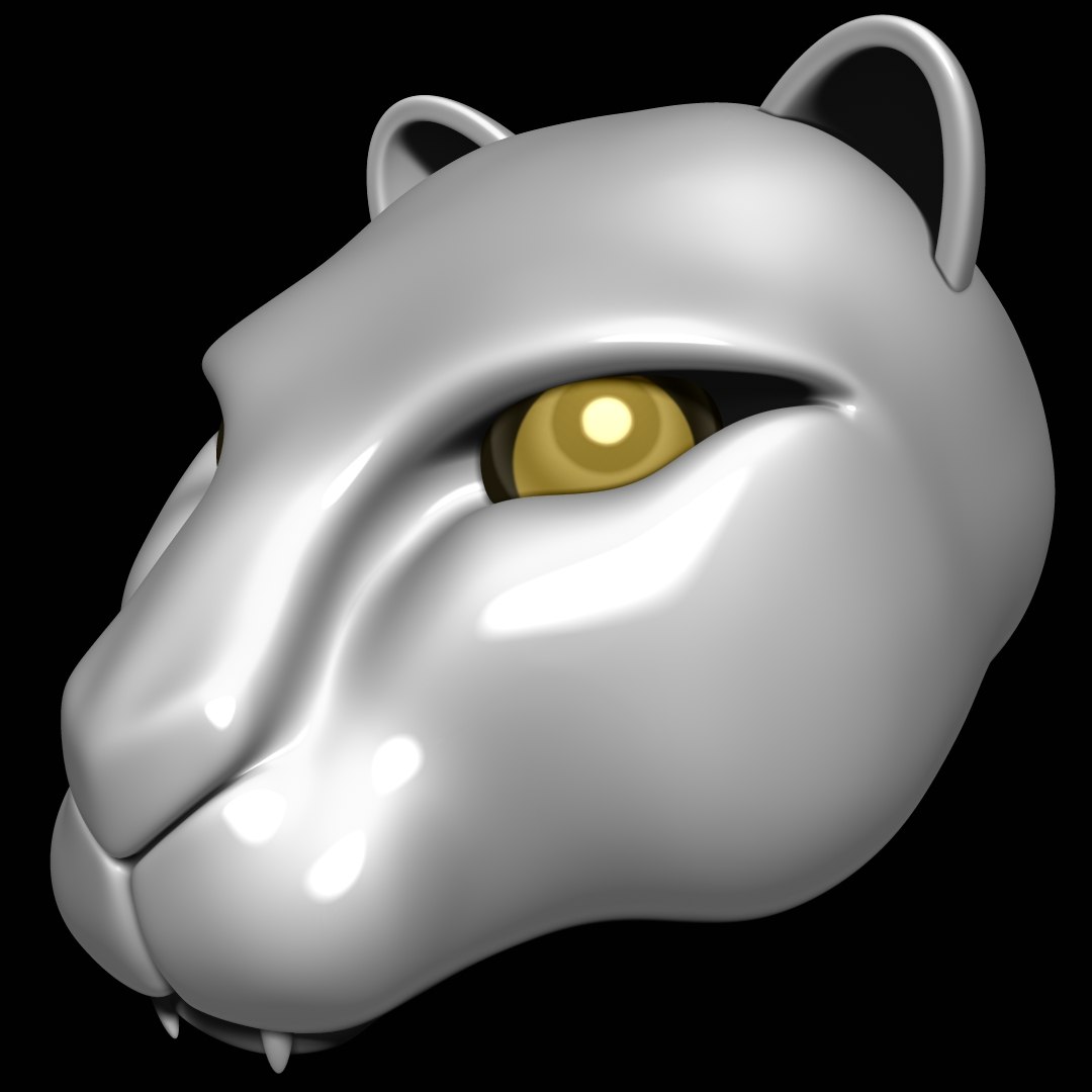 3D Puma Head - TurboSquid 1286604