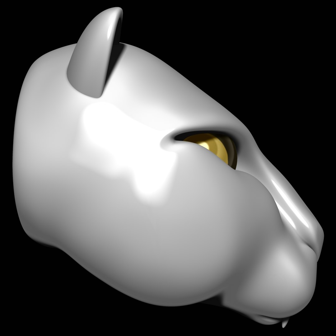 3D Puma Head - TurboSquid 1286604