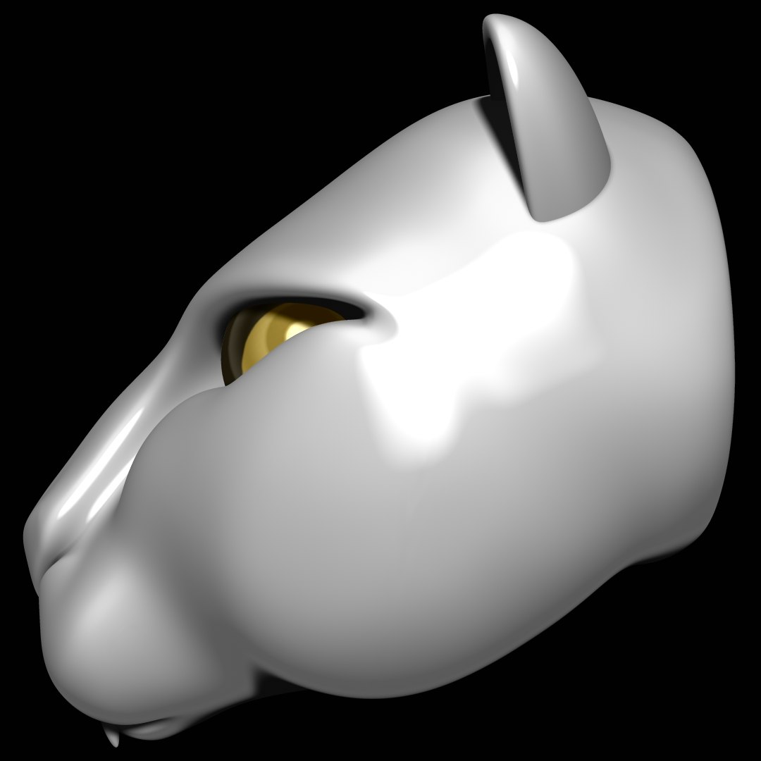 3D Puma Head - TurboSquid 1286604