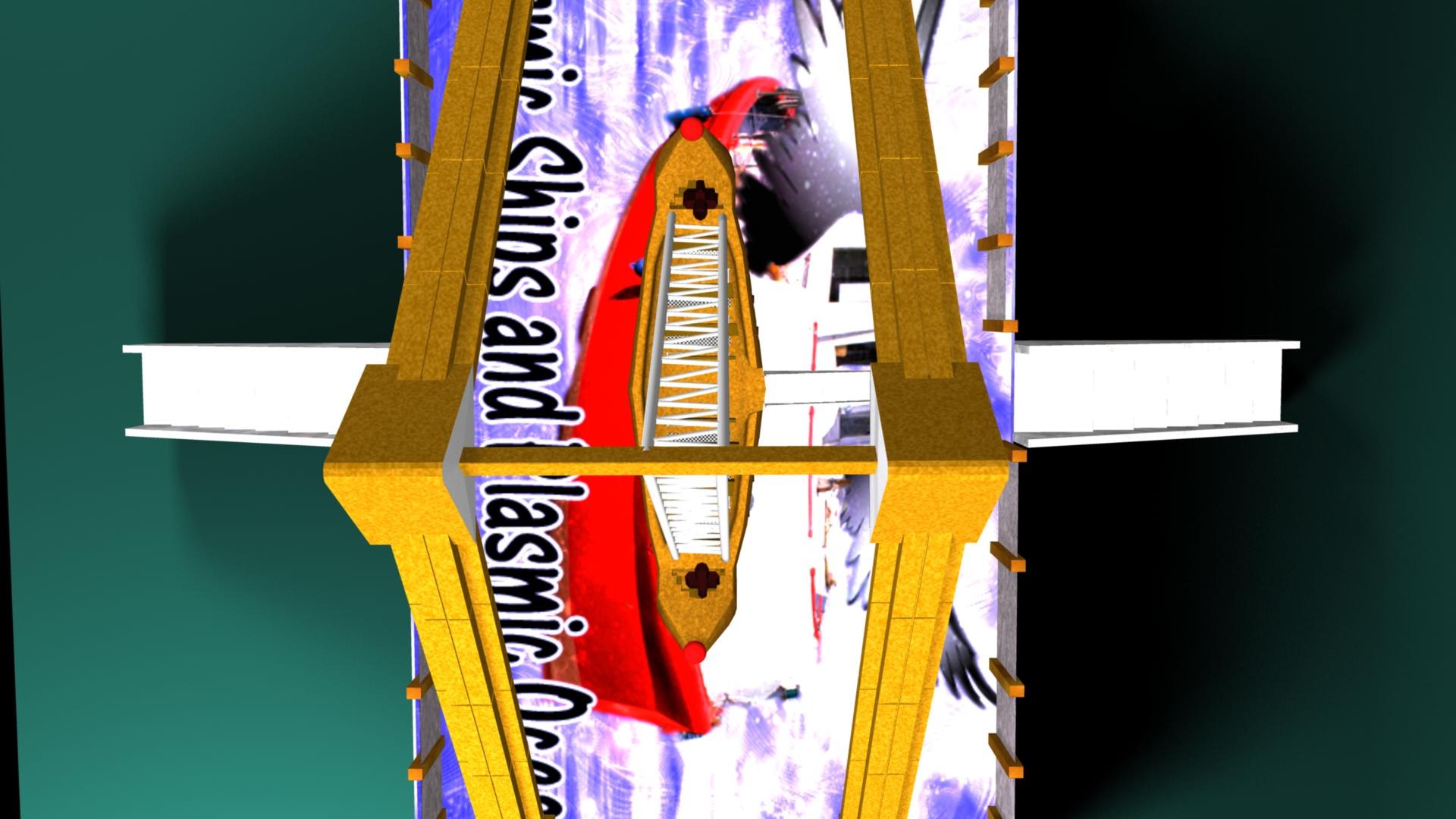3d Carnival Ride Boat Swing Model