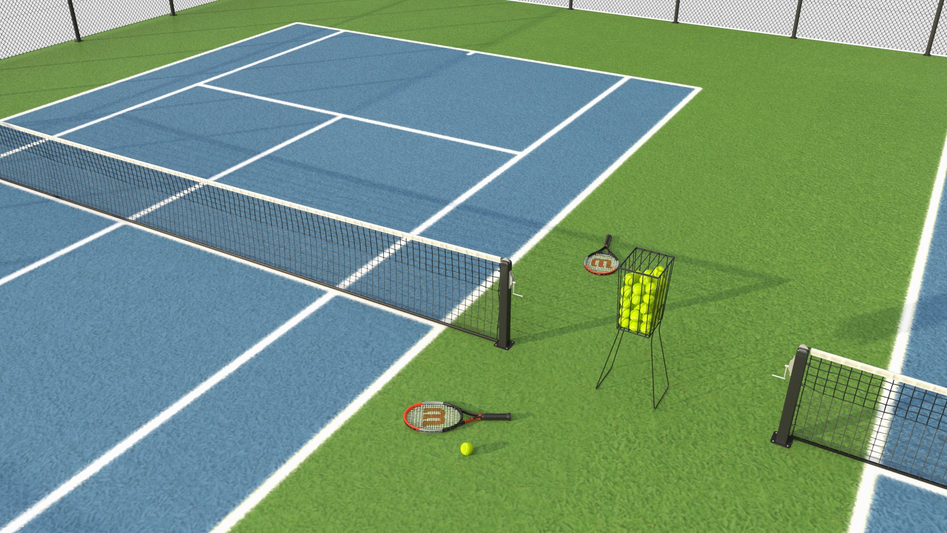 3D model Tennis Court 06 - TurboSquid 2051358