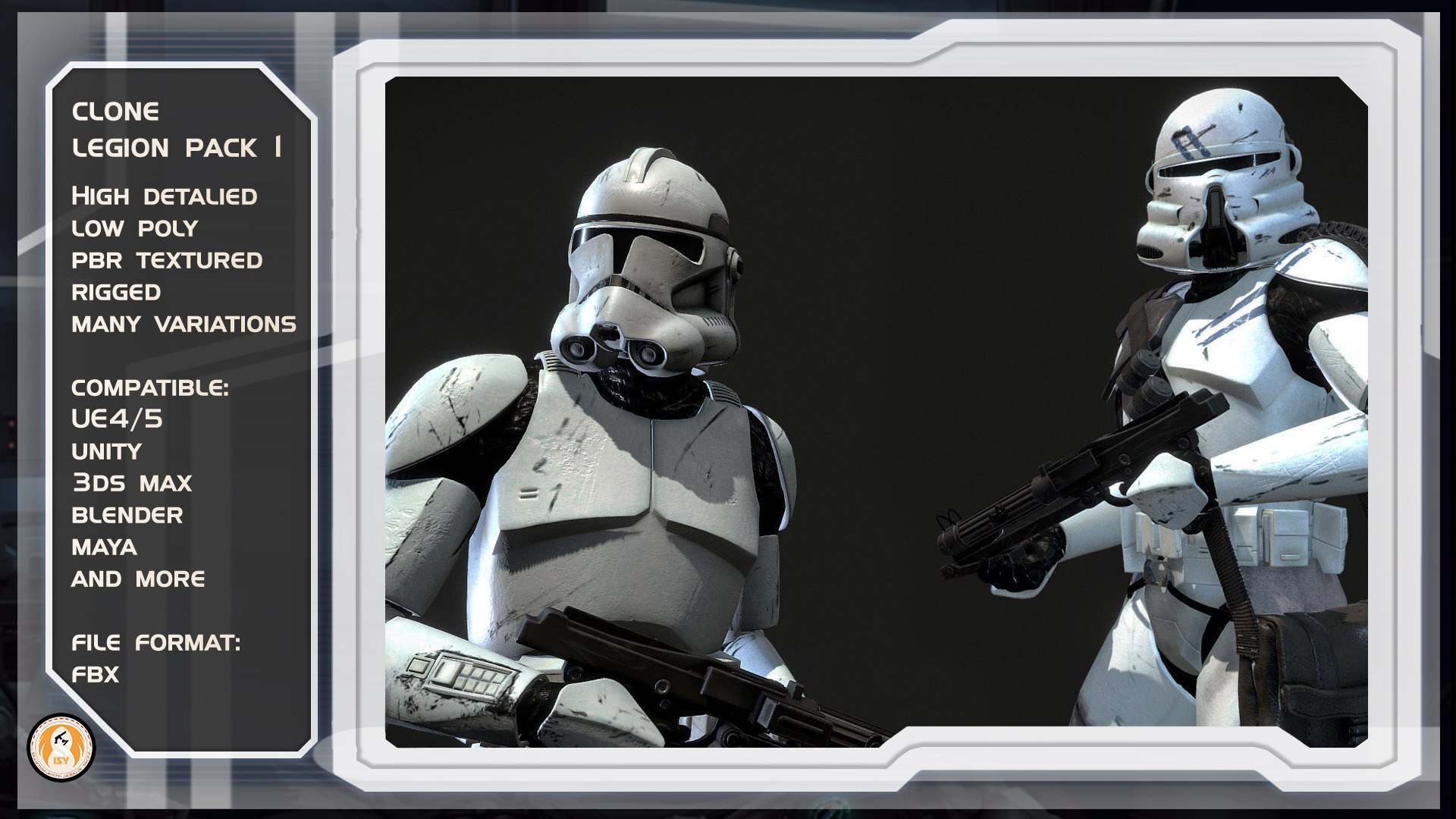 3D Clone Trooper Phase II Legion Mega Pack - TurboSquid 2391535