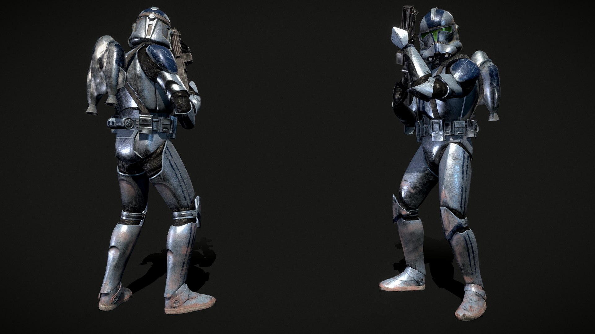 3D Clone Trooper Phase II Legion Mega Pack - TurboSquid 2391535