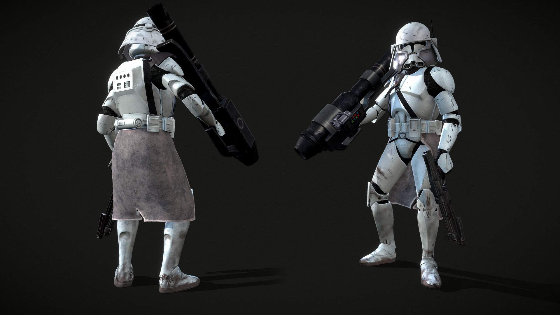 3D Clone Trooper Phase II Legion Mega Pack - TurboSquid 2391535