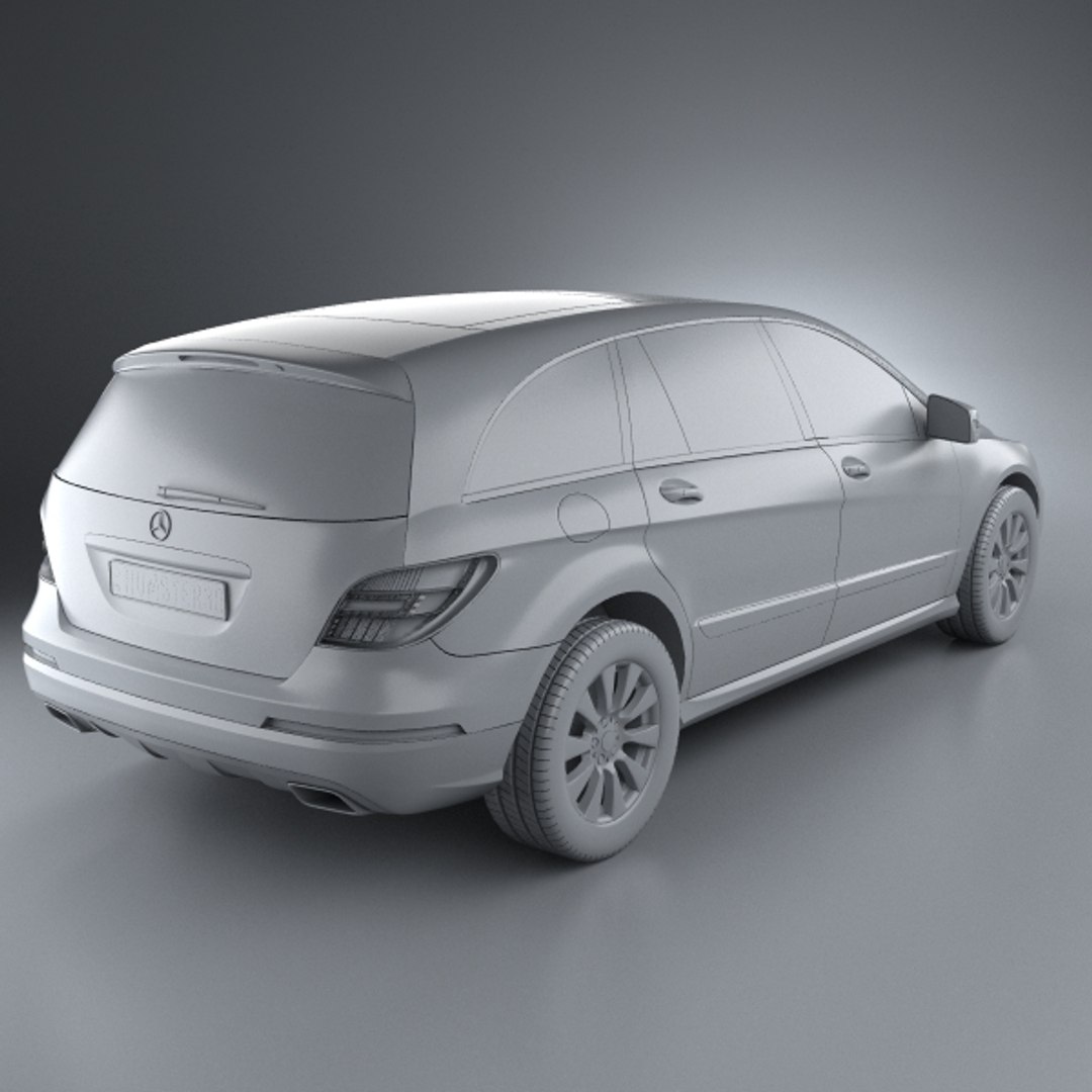 3d model mercedes-benz r class 2011