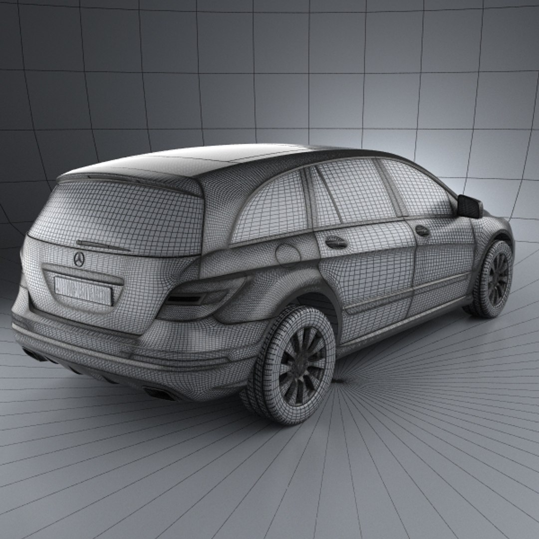 3d model mercedes-benz r class 2011