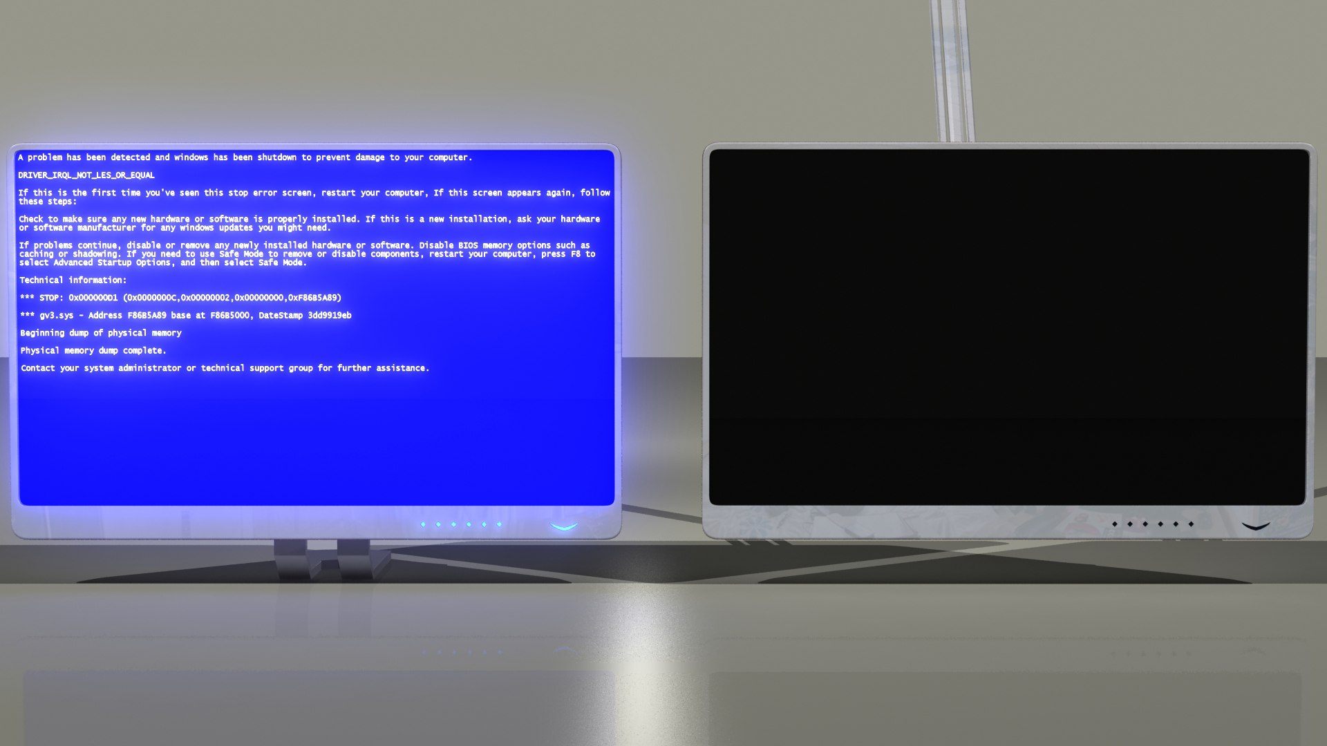3d Simple Monitor Screen Model