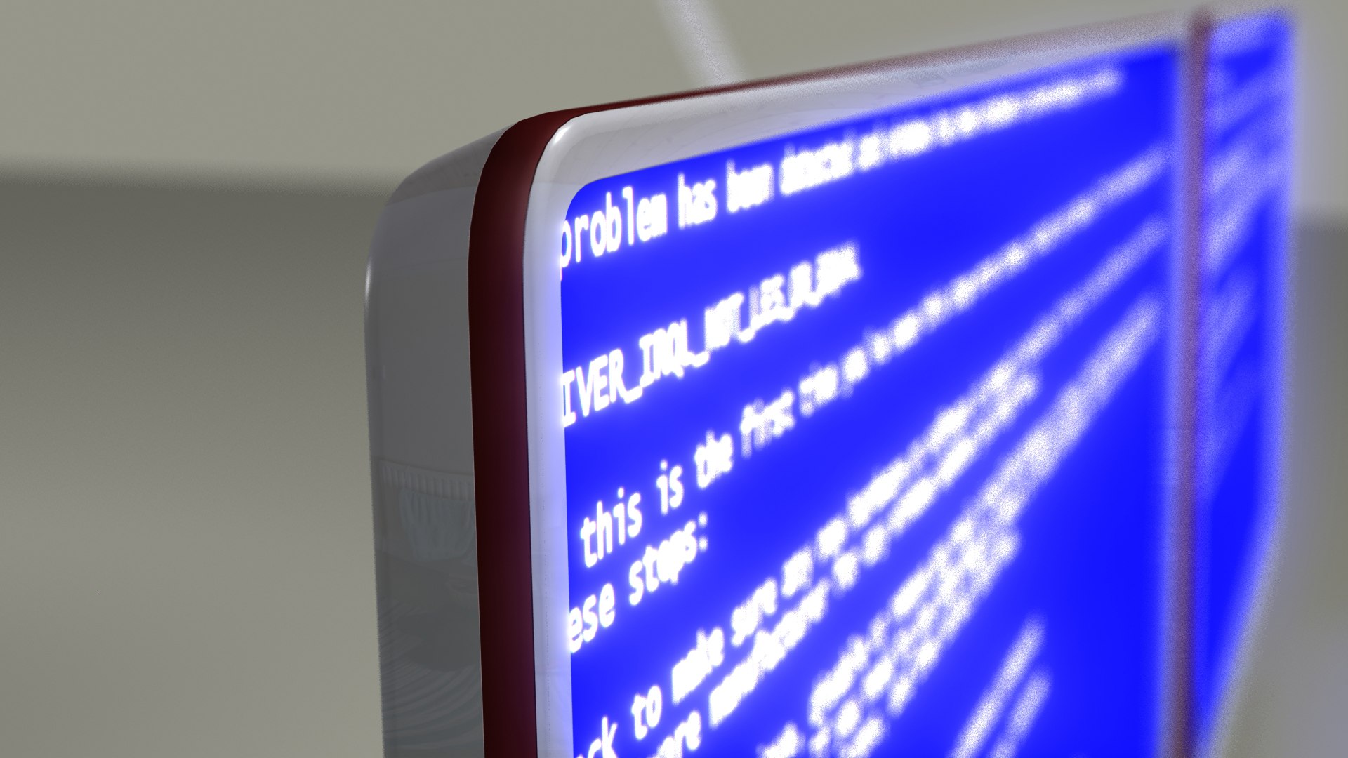 3d Simple Monitor Screen Model