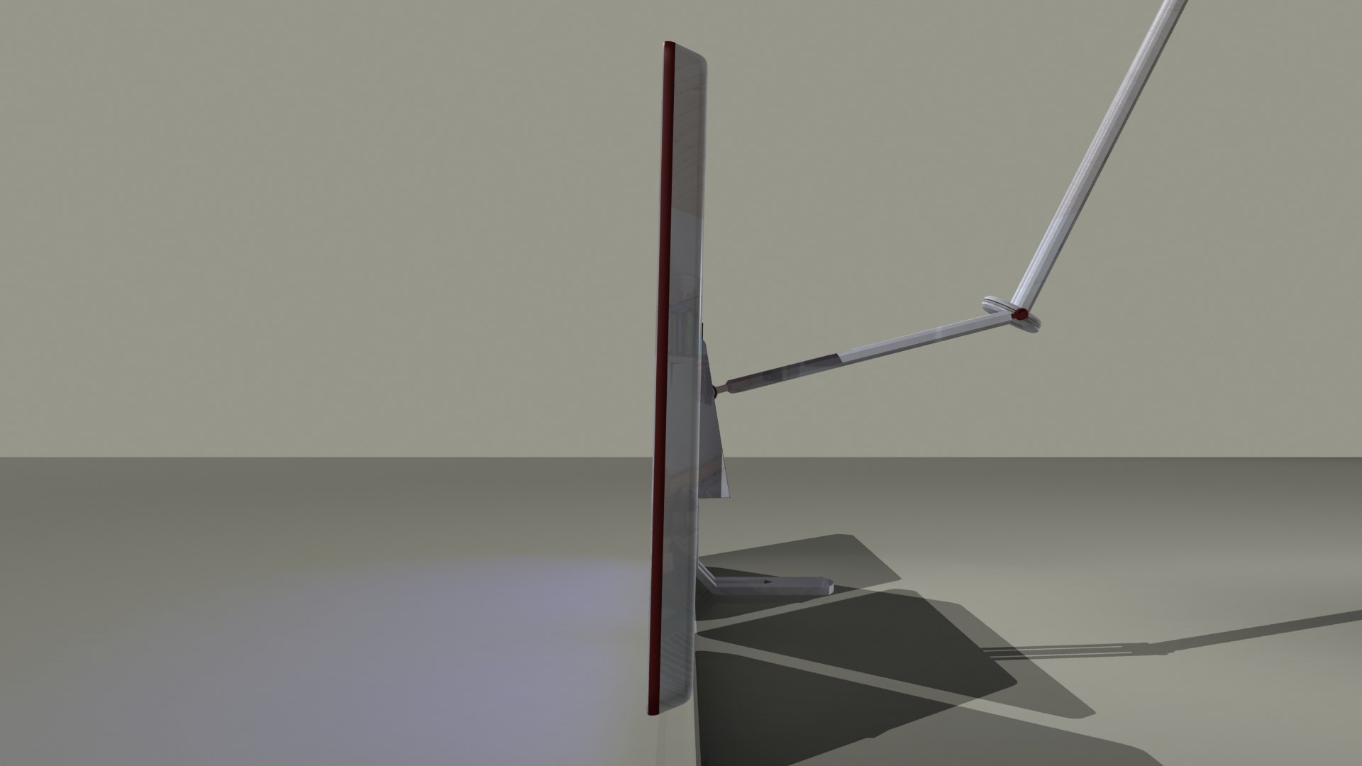 3d Simple Monitor Screen Model