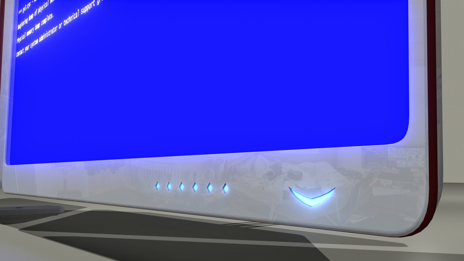 3d Simple Monitor Screen Model