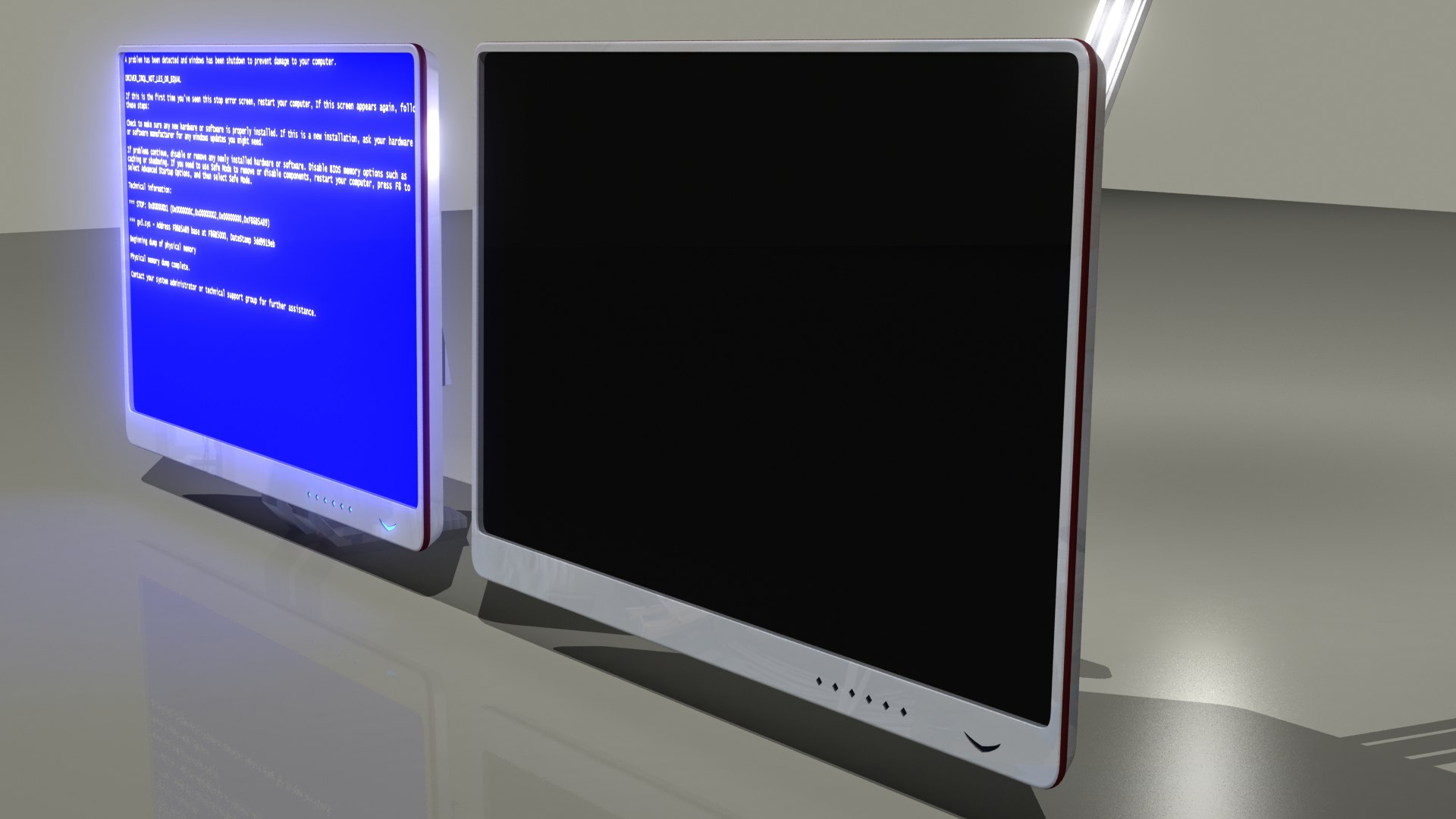 3d Simple Monitor Screen Model
