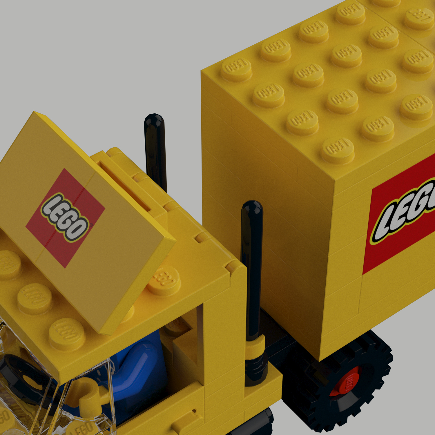 Lego 6692 Tractor Trailer Modelo 3D - TurboSquid 1035471