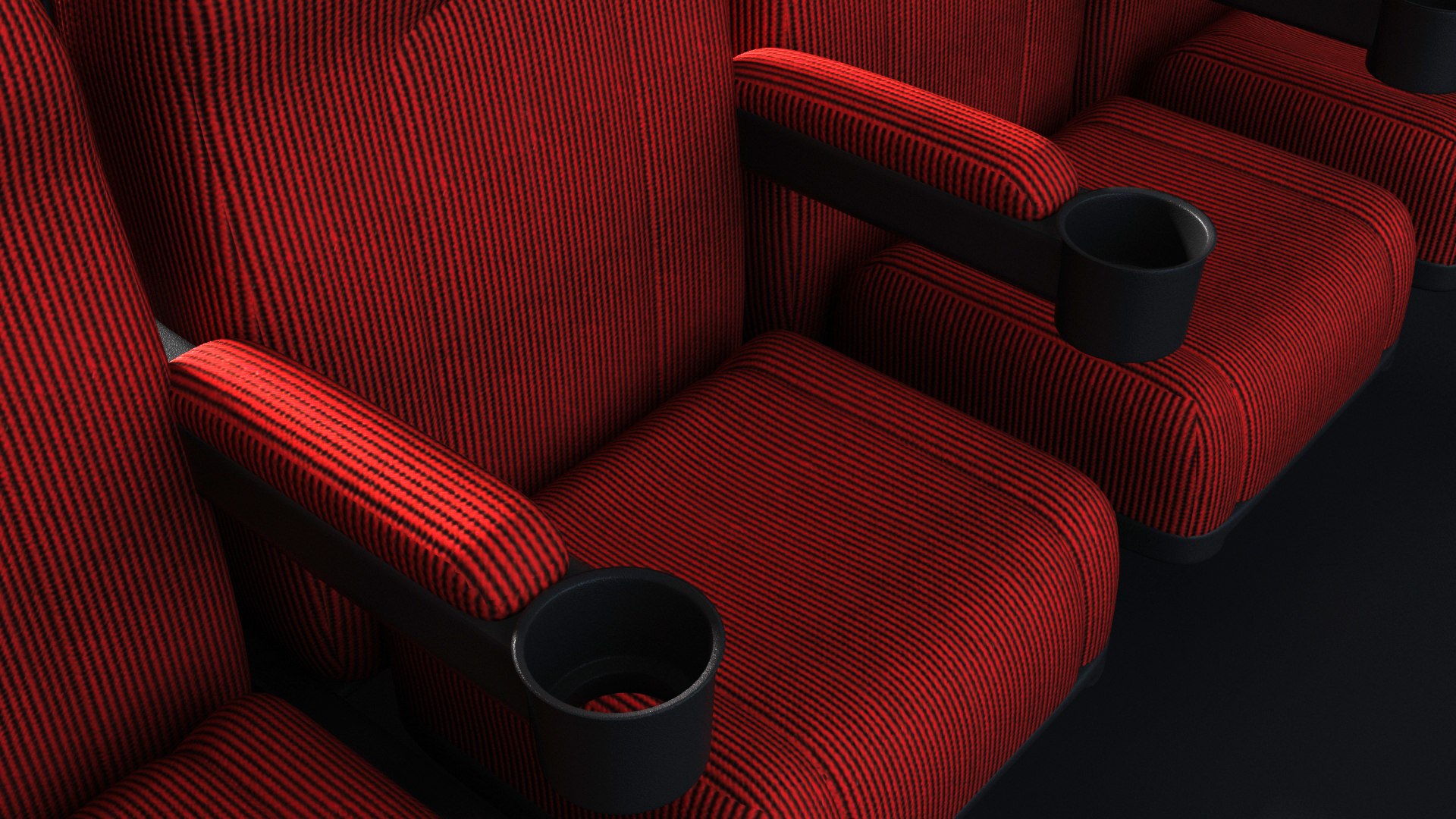 Movie Theater Chair 3d Model