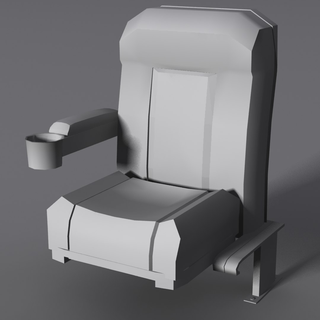 Movie Theater Chair 3d Model