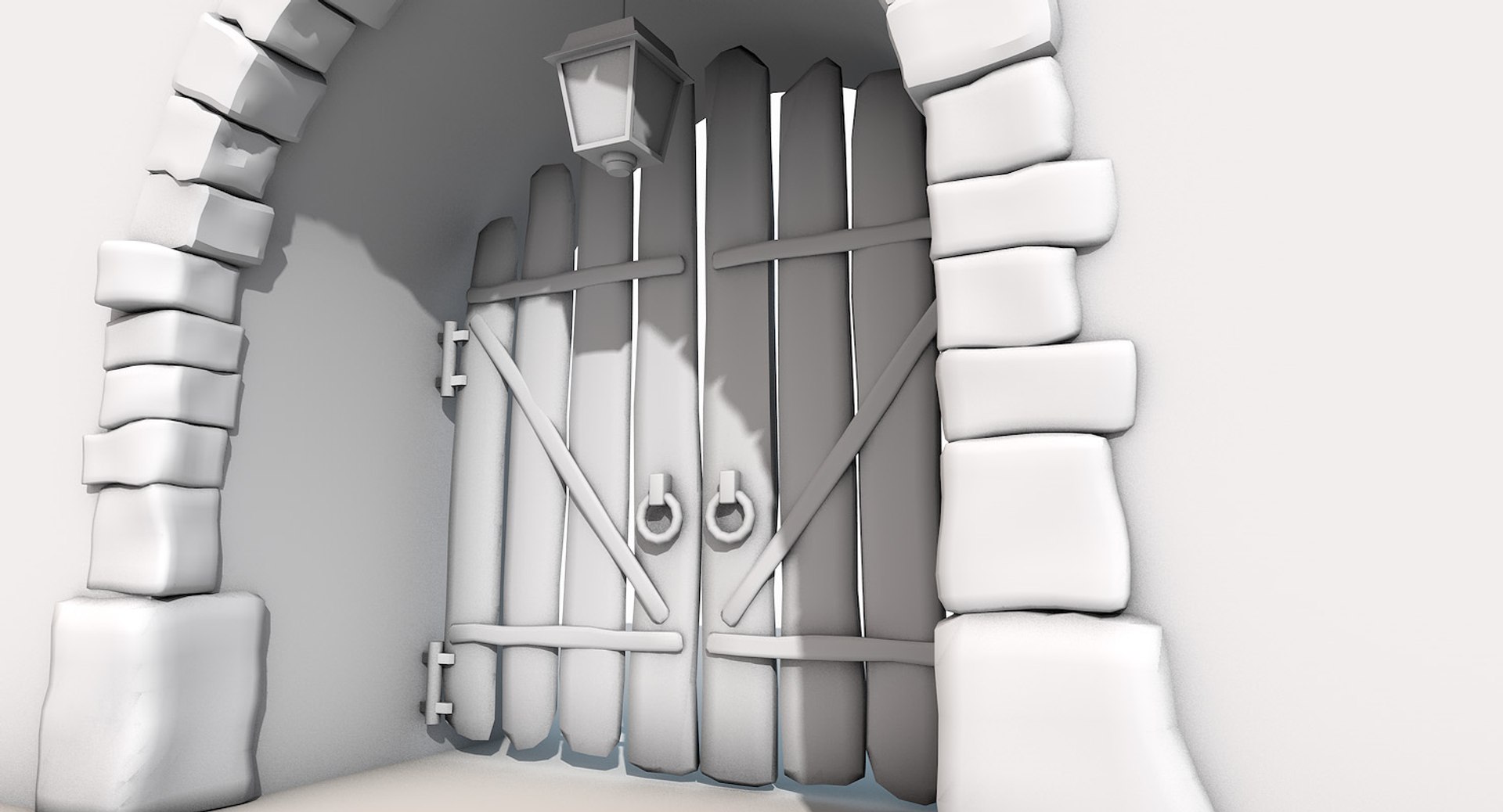 Old Gate 3d Model