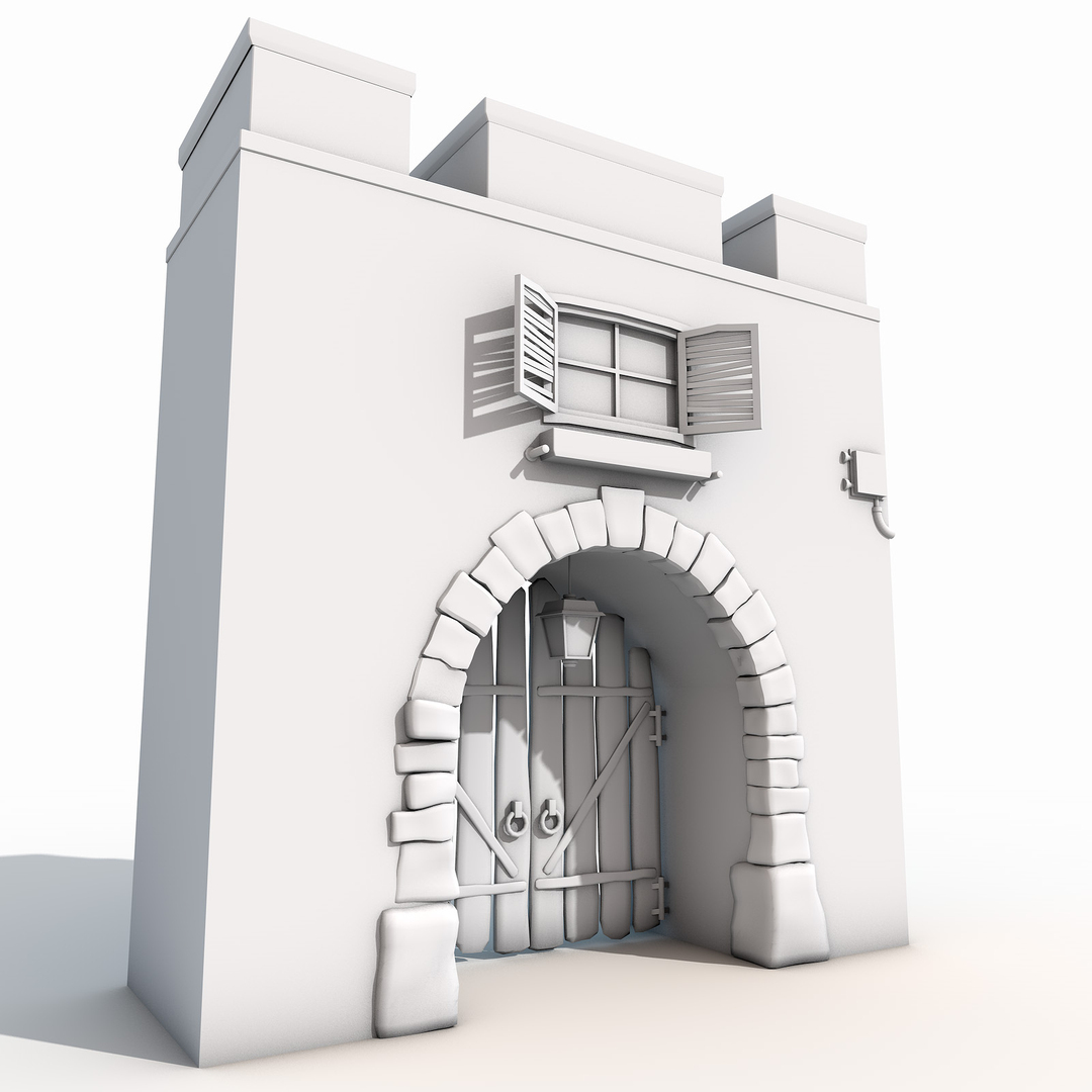 old gate 3d model