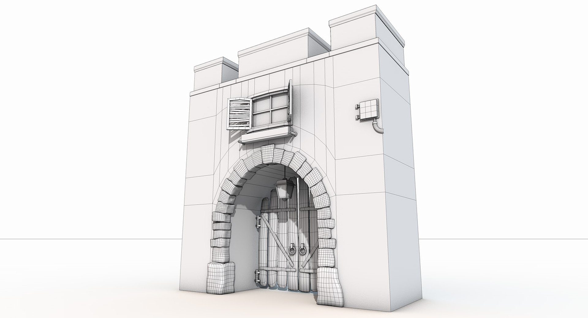 Old Gate 3d Model
