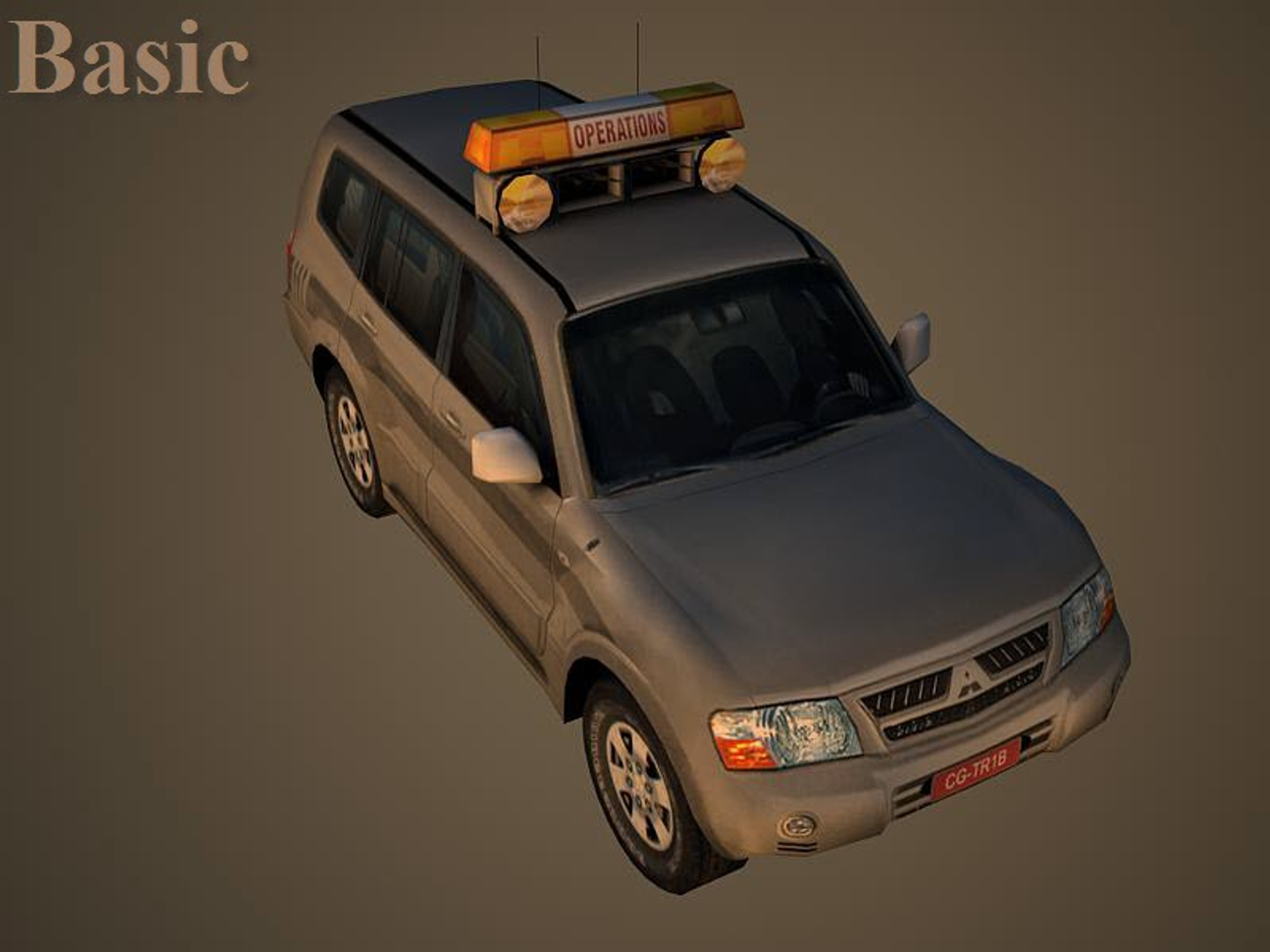 police car 3 3d max
