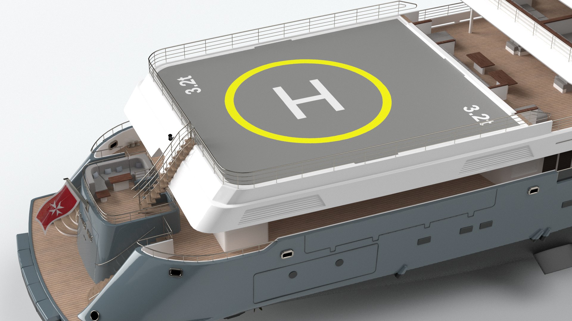 3D Planet Nine Superyacht Model - TurboSquid 2366053