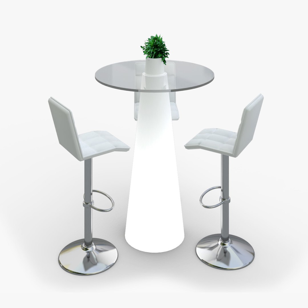 3D Lit Cocktail Set Model - TurboSquid 2219933