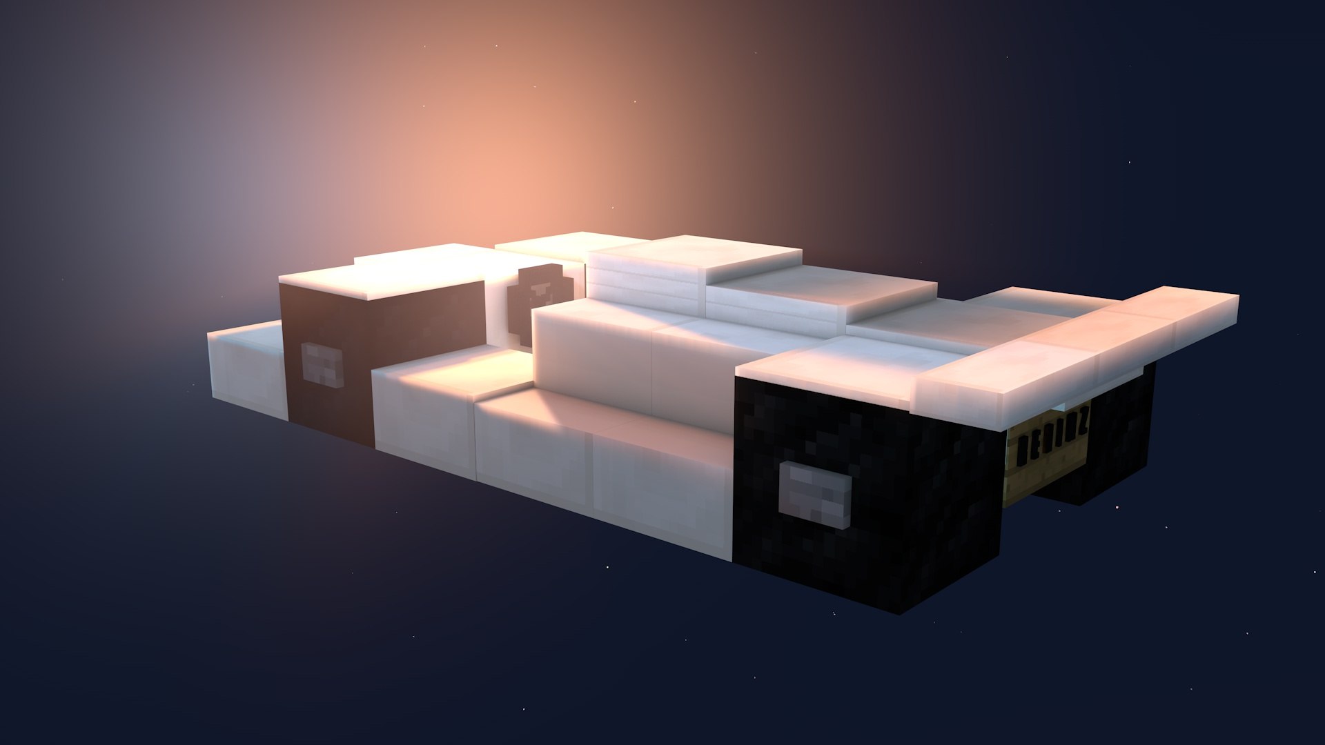 cinema4d minecraft sports car