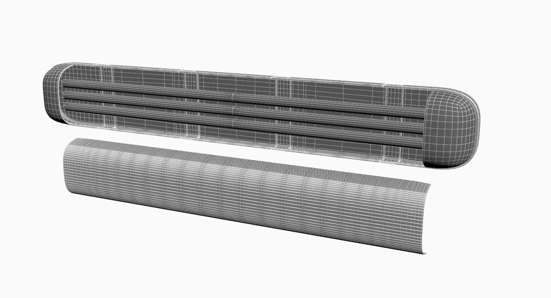 Fluorescent Tube Light 3D Model - TurboSquid 1320394