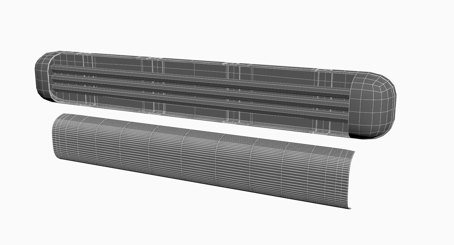 Fluorescent Tube Light 3D Model - TurboSquid 1320394