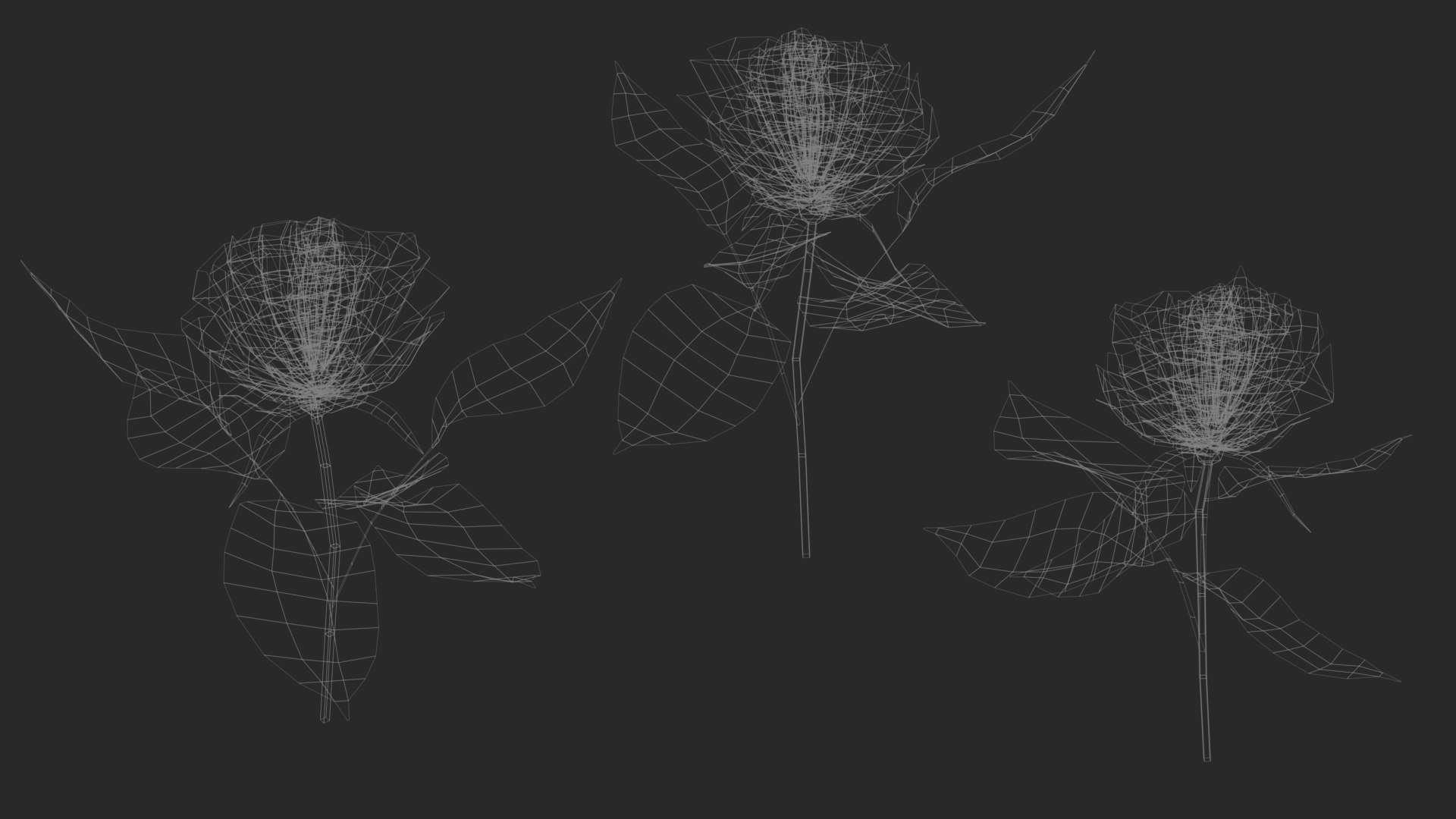 Red Rose Low-poly Textured 3d Model For Games 3D Model - TurboSquid 2337610