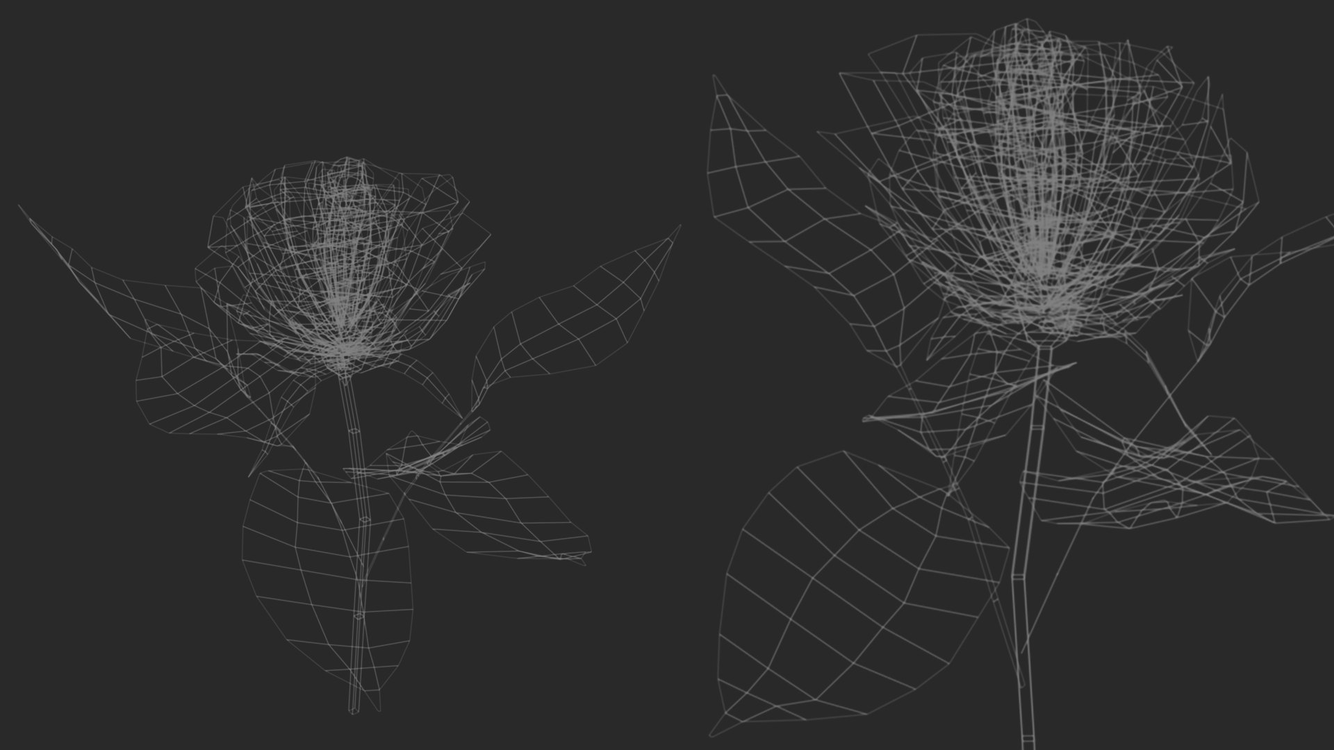 Red Rose Low-poly Textured 3d Model For Games 3D Model - TurboSquid 2337610