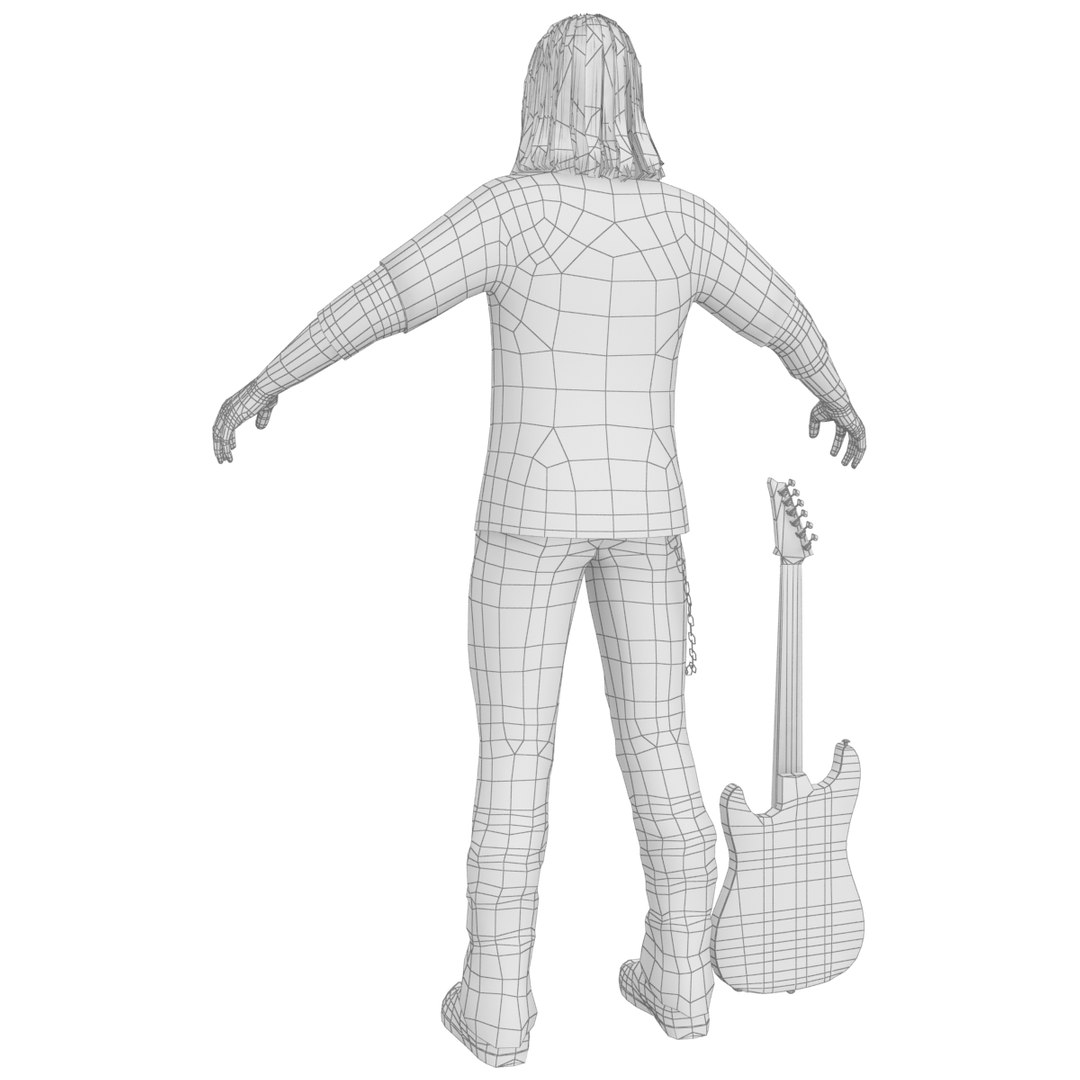 Guitar Player 3D - TurboSquid 1304685