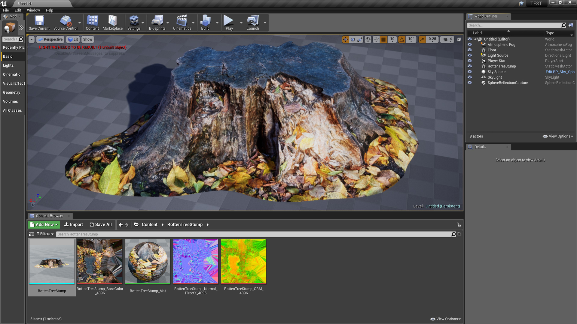 Rotten Tree Stump - Game Asset 3D model - TurboSquid 1821357