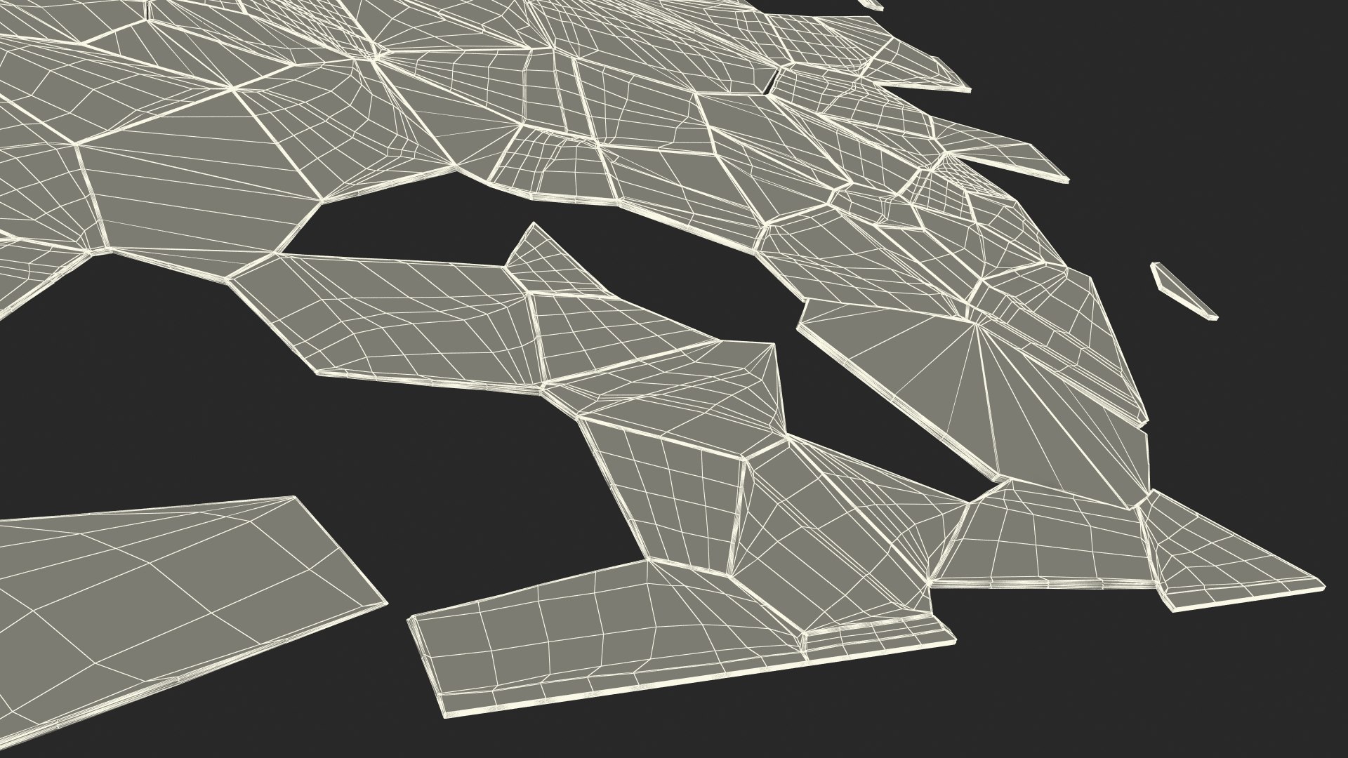 Splitted Shattered Glass 3D Model - TurboSquid 1446433