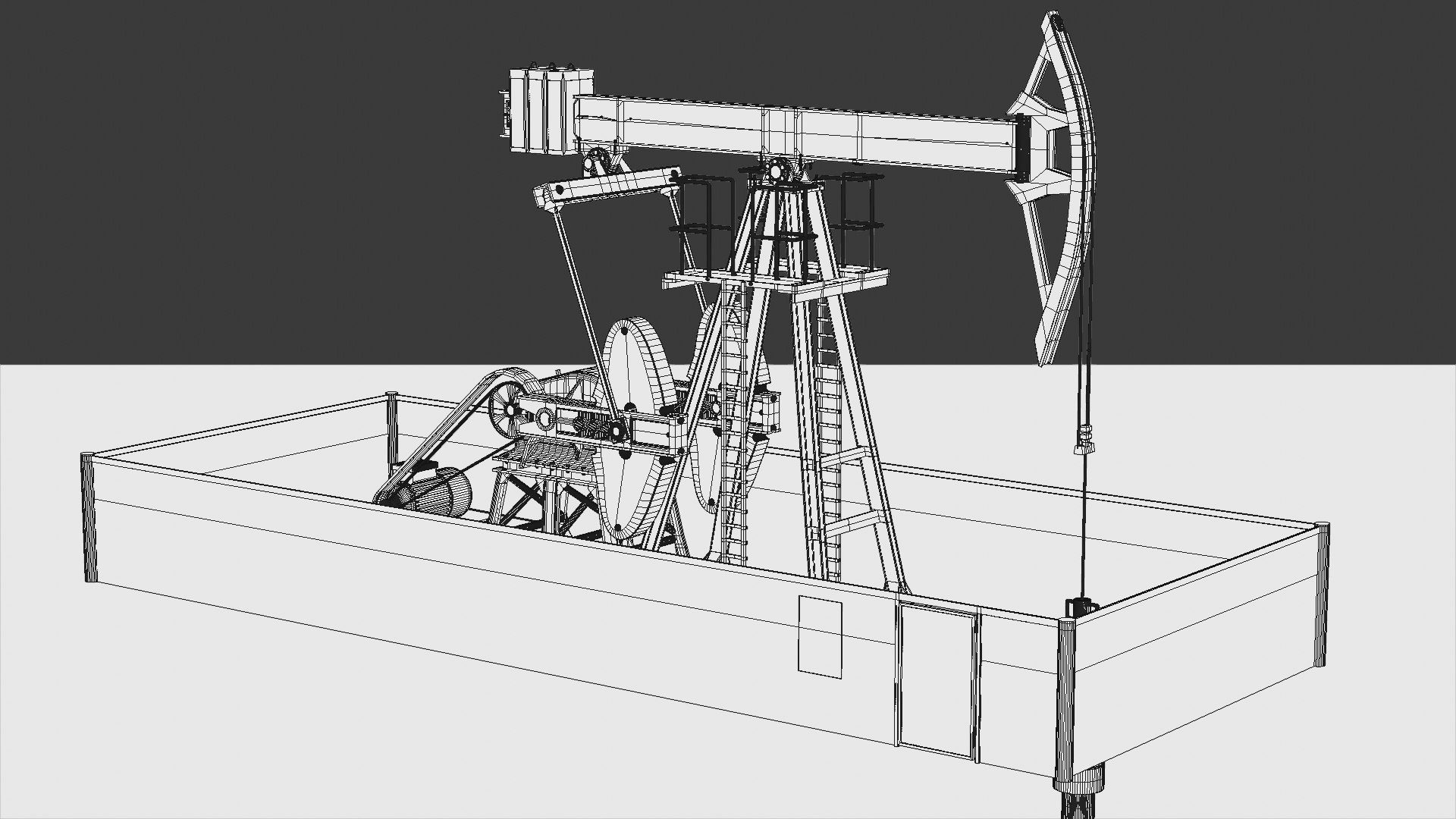 3D Oil Pump Jack Model - TurboSquid 2002334
