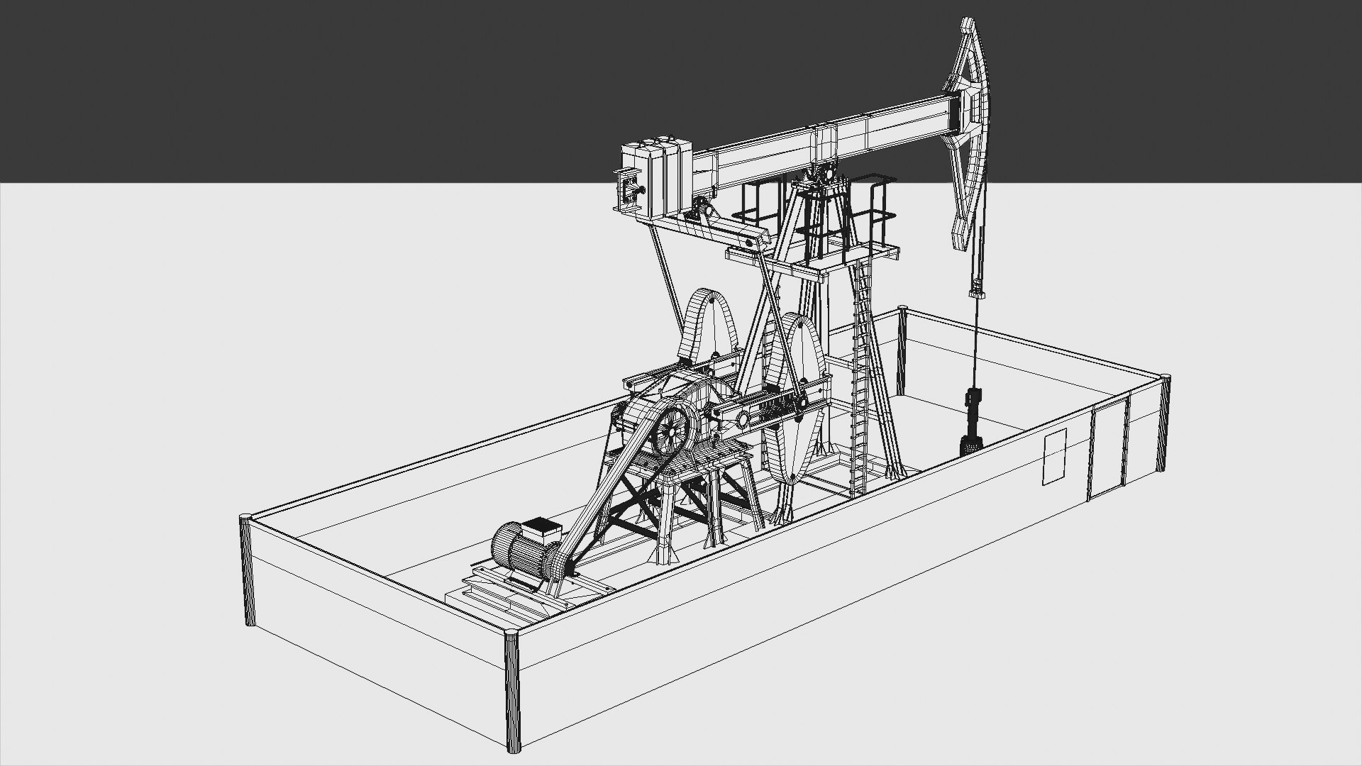 3D Oil Pump Jack Model - TurboSquid 2002334