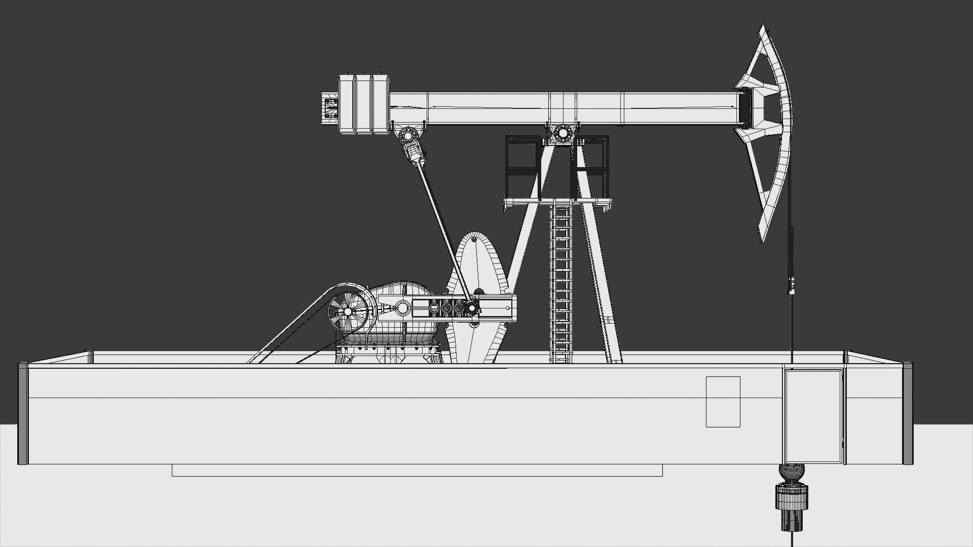 3D Oil Pump Jack Model - TurboSquid 2002334