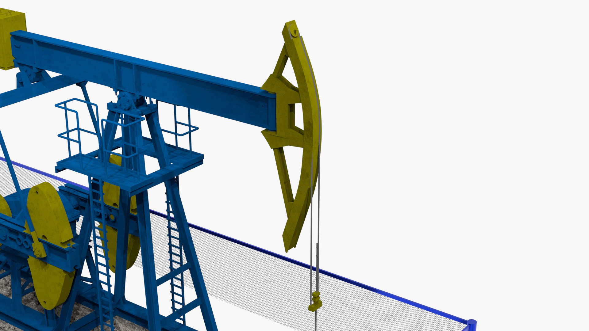 3D Oil Pump Jack Model - TurboSquid 2002334
