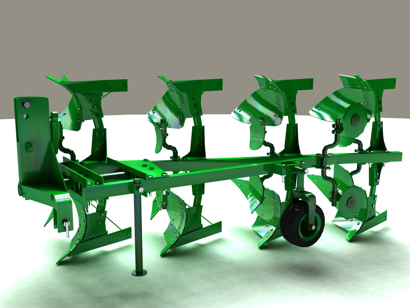 3d Plow Rotated Model