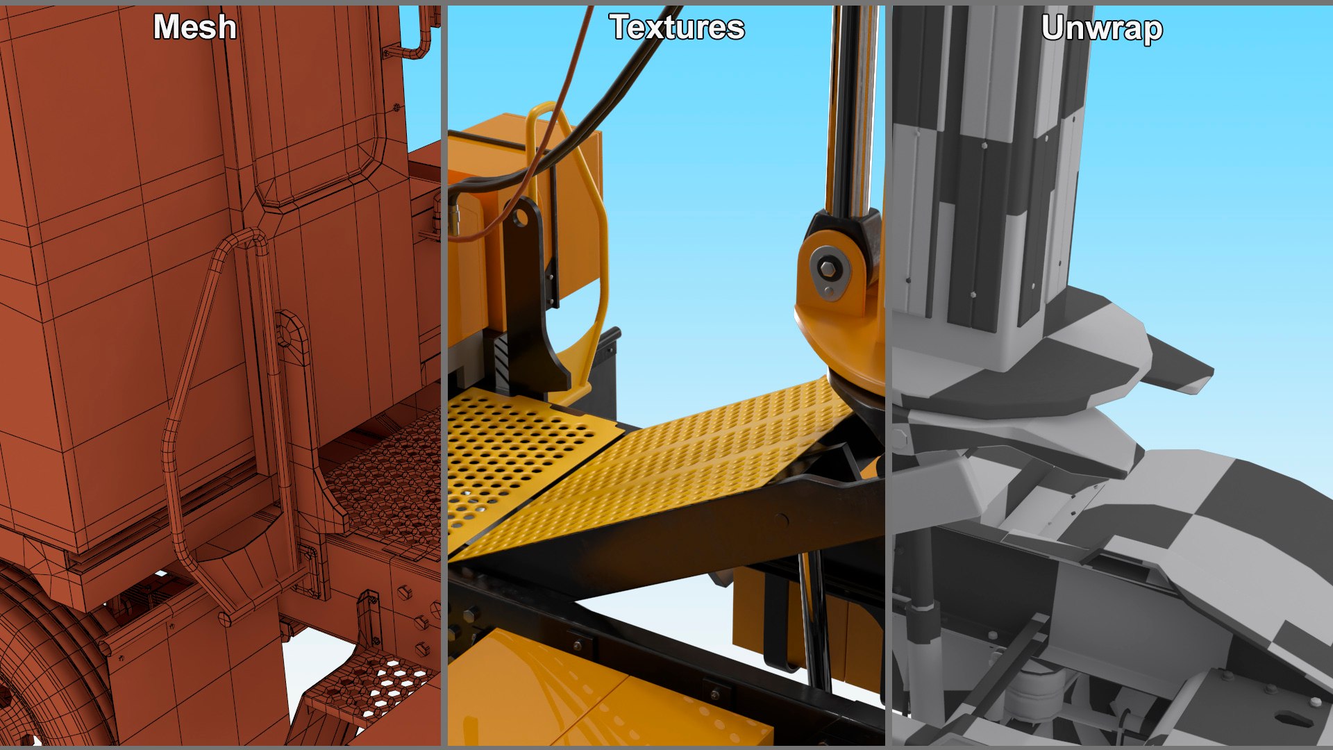 Container Shuttle Extended For 40ft Yellow 3D Model - TurboSquid 2431532