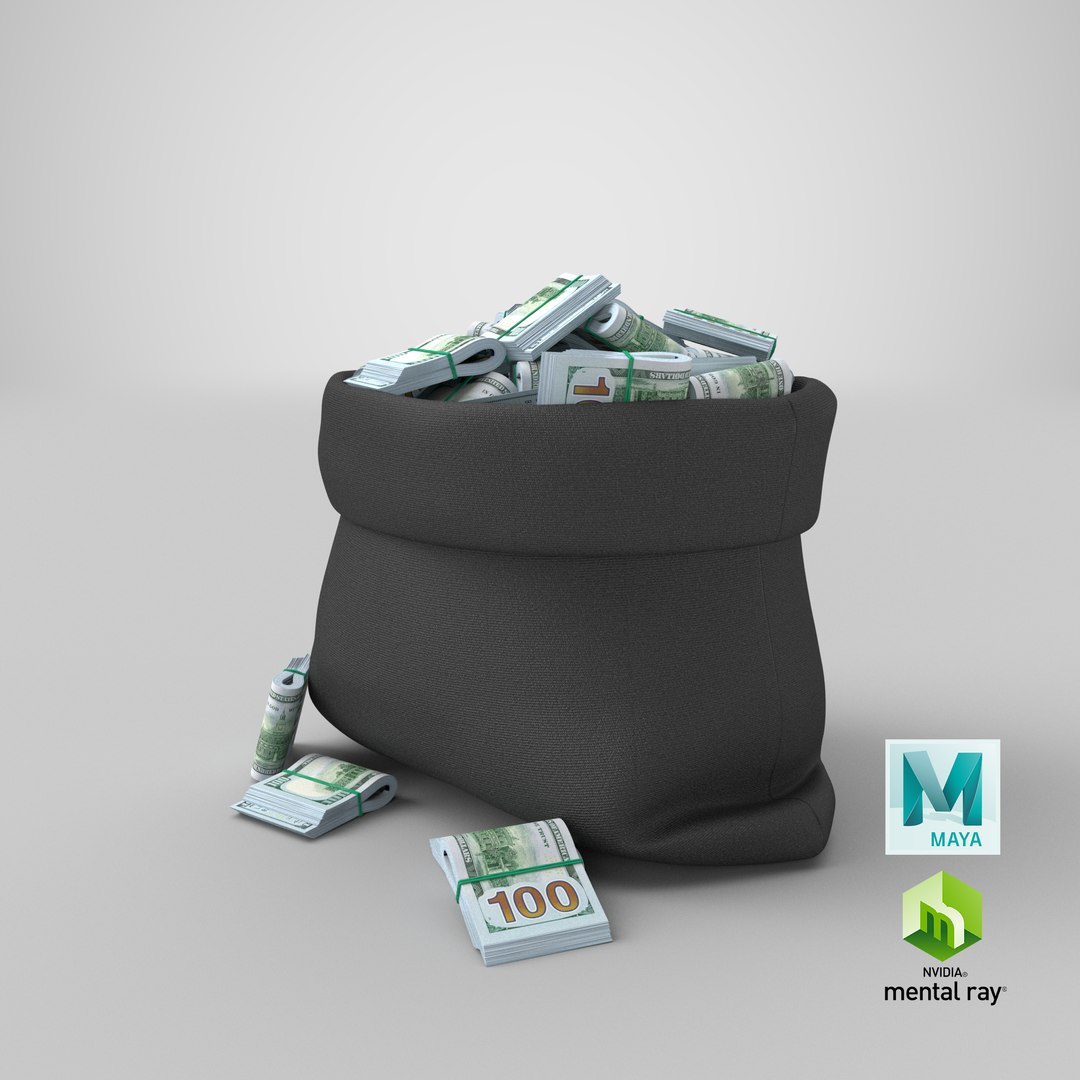 3D Money Bag - TurboSquid 1952599