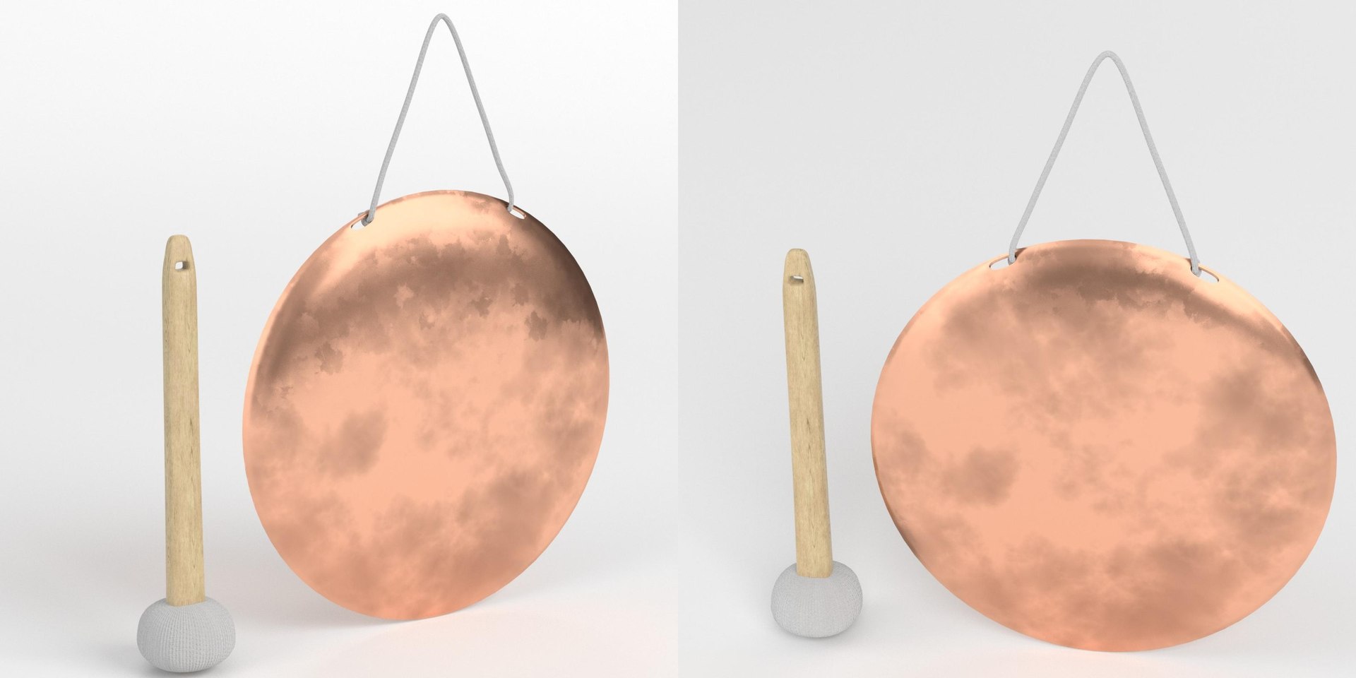 3D Chinese Gong Model - TurboSquid 1450211