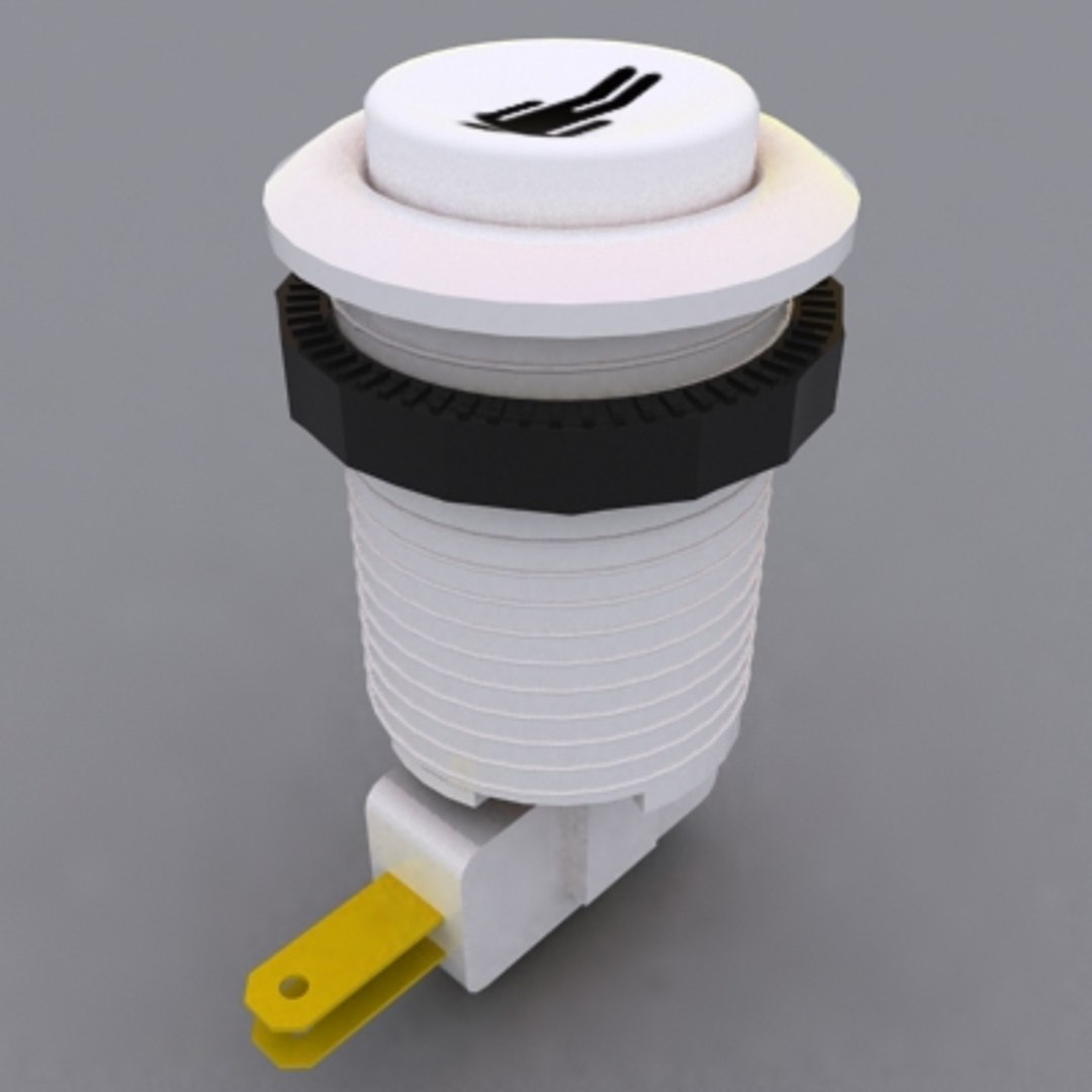 Arcade Push Buttons 3d Model