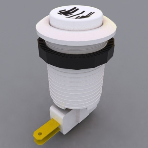 arcade push buttons 3d model