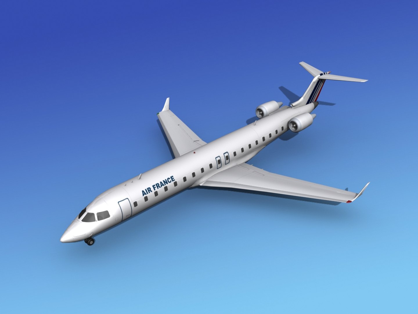 3d crj700 bombardier model