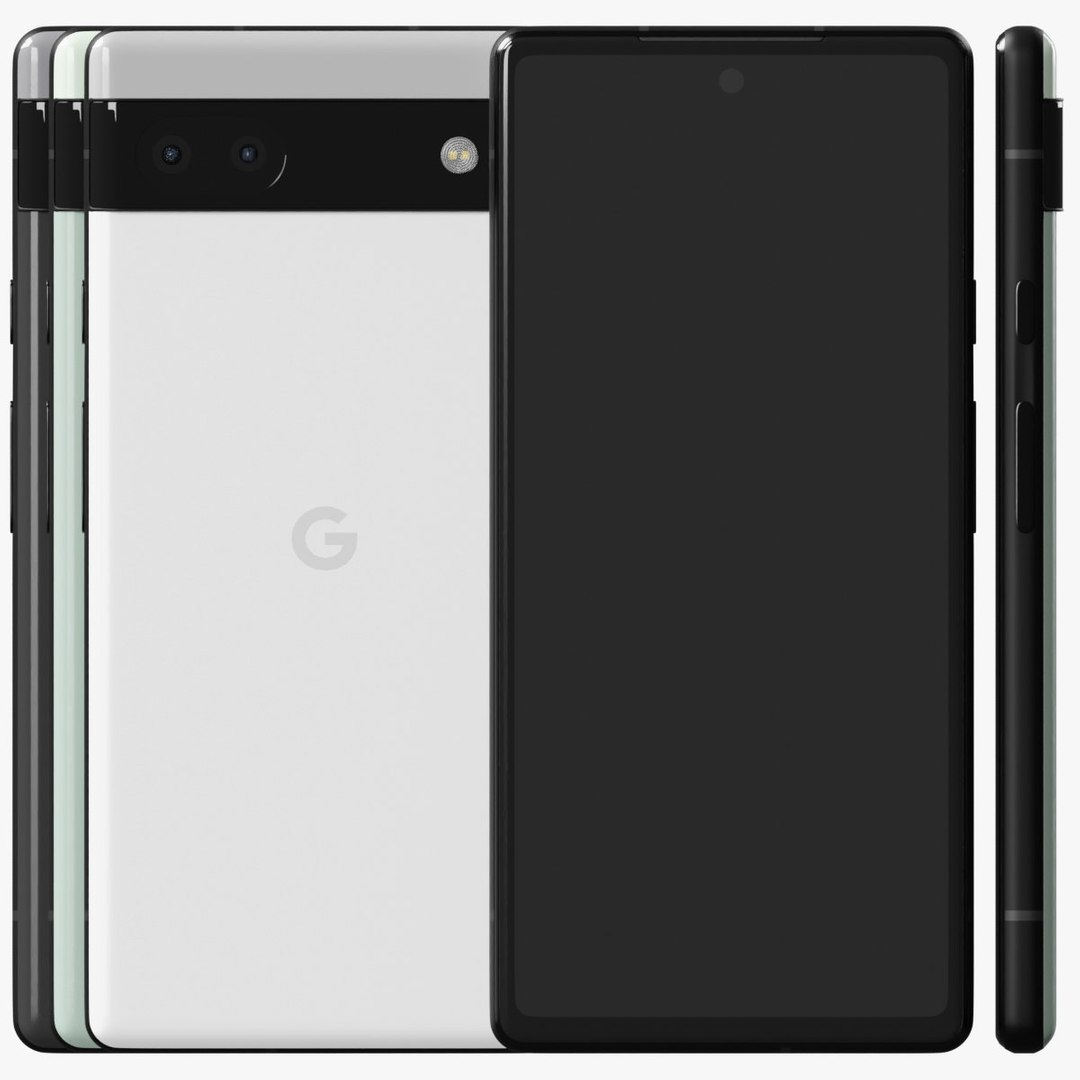 3D Google Pixel 6a All Colors Smartphone Model - TurboSquid 2067119