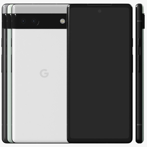 modelo 3d Google Pixel 6a All Colors Smartphone - TurboSquid 2067119